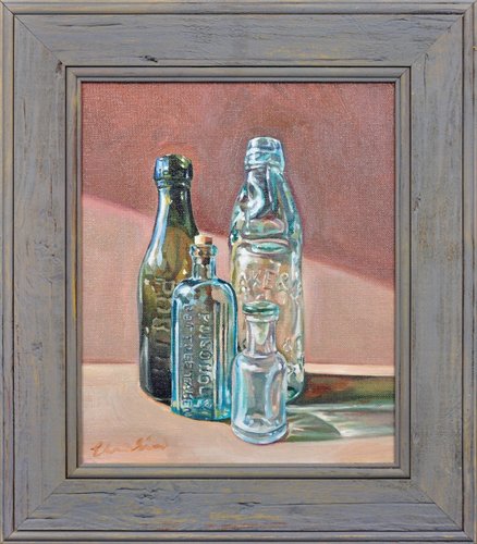 Elin Sian Blake, Chemist Shop Bottle, Oil Painting, 21st Century for ...