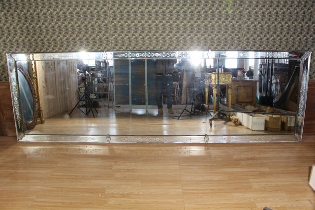 Antique Murano Counter Mirror, 1890s for sale at Pamono