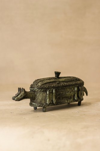 Benin Bronze Oba Box for sale at Pamono