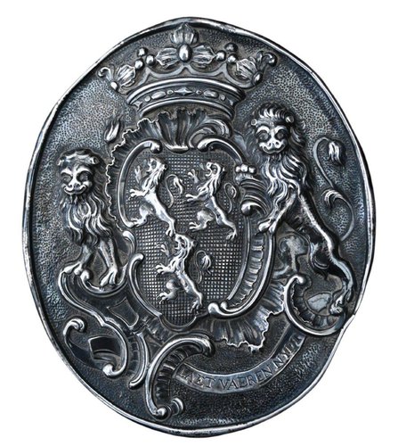 18th Century Silver Guild Coat of Arms of the Vaernewyck Family for ...