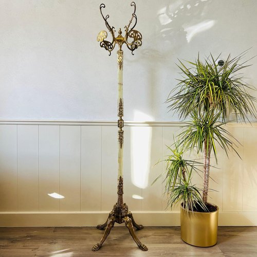Italian Hollywood Regency Style Hallway Tree Standing Coat Rack in ...