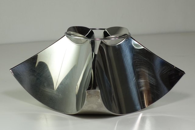 Modernist Italian Steel Centerpiece by A. Panzeri for Robots Milano ...