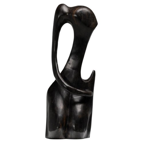 Abstract Torso Sculpture in Hardwood, 1960 for sale at Pamono
