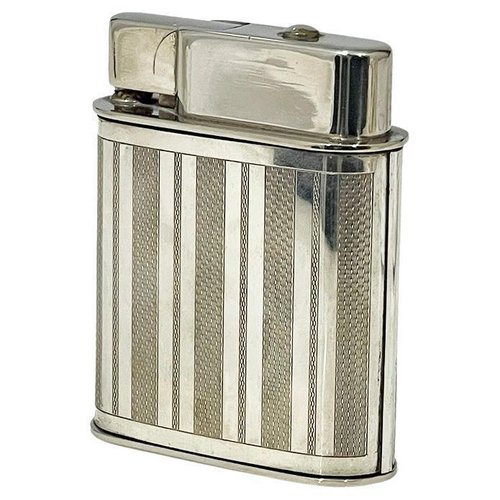 Dutch Silver Table Lighter, 1949 for sale at Pamono