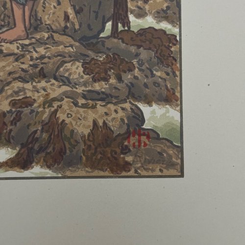 Henri Rivière, Au Vent de Noroît: Les Mousses, Lithograph for sale at Pamono