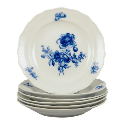German Dinner Plates in Porcelain from Meissen, 1920s, Set of 6 for ...