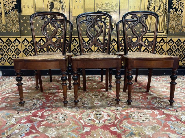 Napoleon III Louis Philippe Cane Chairs, Set of 6 for sale at Pamono