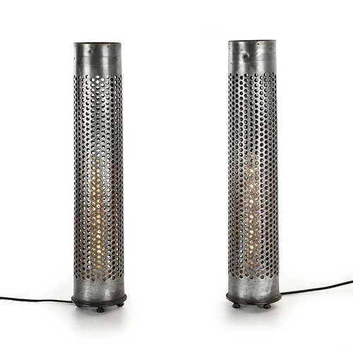 Perforated Shell Casings Transformed Into Lamps, Set of 2 for sale at ...