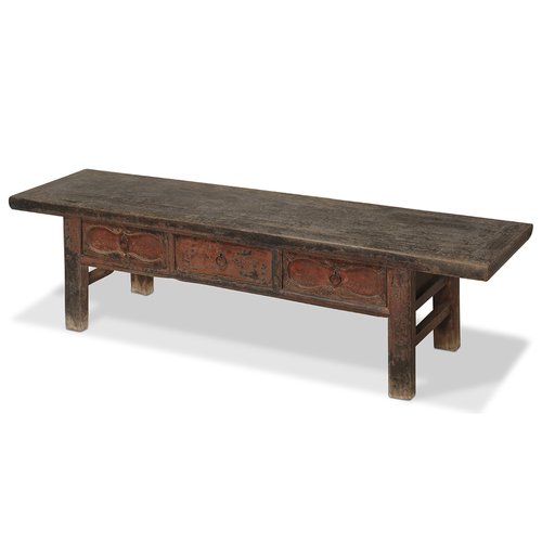 Black and Red Kang Table with Drawers for sale at Pamono