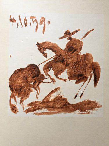 Pablo Picasso, Bull Fighter, Original Lithograph, 1961 for sale at Pamono