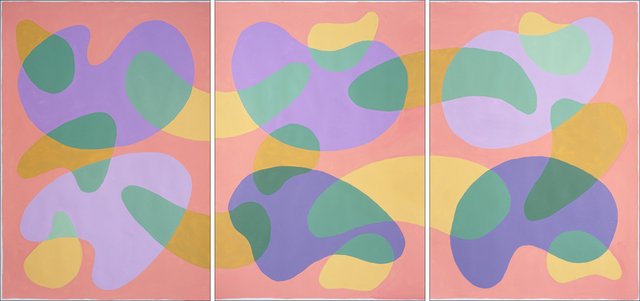 Ryan Rivadeneyra, Great Barrier Reef Triptych, 2024, Acrylic on Paper for sale at Pamono