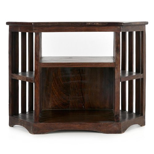 Hexagonal Wooden Storage Unit for sale at Pamono