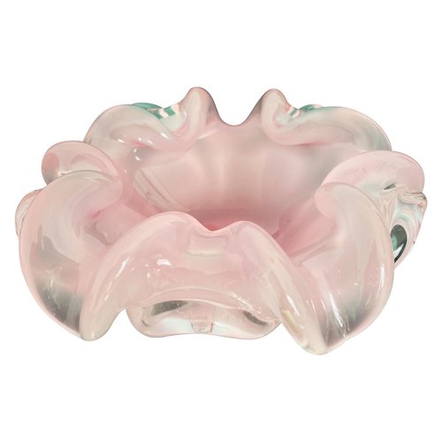 Vintage Murano Pink Glass Ashtray, 1960 for sale at Pamono
