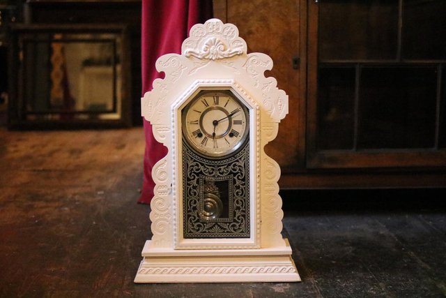 19th Century Antique American Ansonia Gingerbread Tabletop Clock for ...
