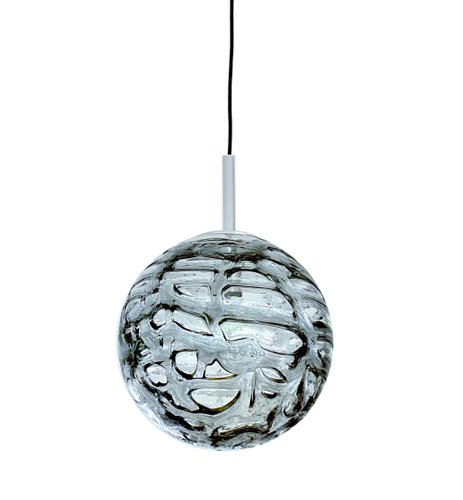 Large Glass Cocoon Pendant Light by Doria, 1970s for sale at Pamono