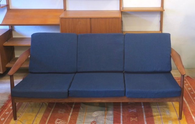 Teak Fd 164 3-Sitzer Sofa von Arne Vodder für France and Son, 1960er ...