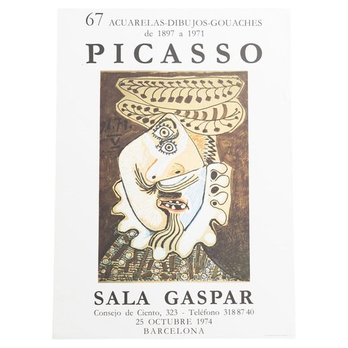 Original Poster by Pablo Picasso, 1970s for sale at Pamono