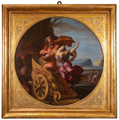 Sconosciuto, il rapimento di Persefone da Ade, pittura a olio, metà del ...