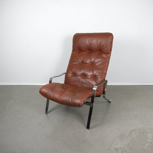 Leder Relax Sessel mit hoher Rückenlehne von Erling Revheim für Hover ...