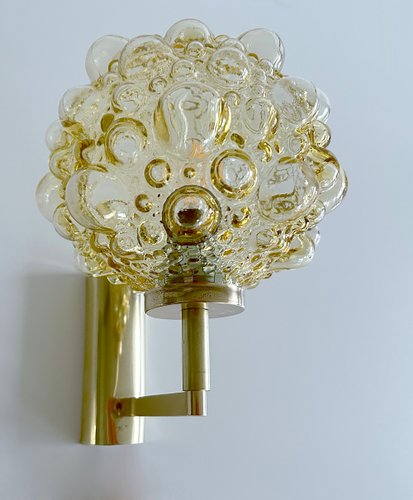 Vintage Bubble Glass Sconce by Limburg for sale at Pamono