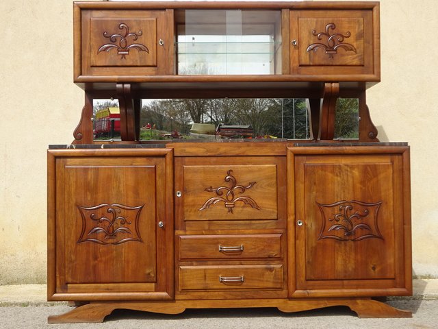 Large 2-Body Dresser in Walnut, 1950s for sale at Pamono