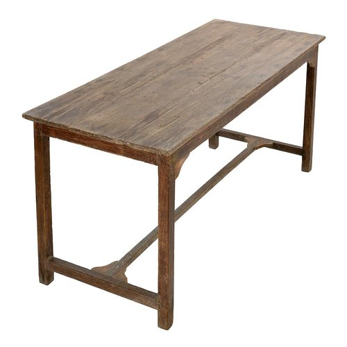 Solid Wood High Table for sale at Pamono