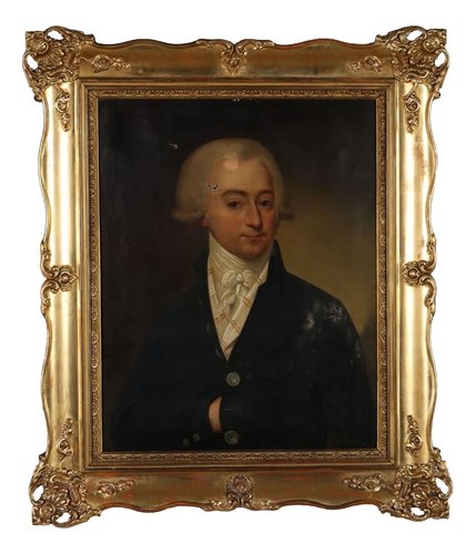 Male Portrait, 1700s-1800s, Oil on Canvas for sale at Pamono