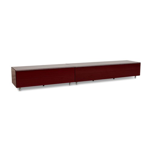 Scala Glass Sideboard in Red from Spectral for sale at Pamono