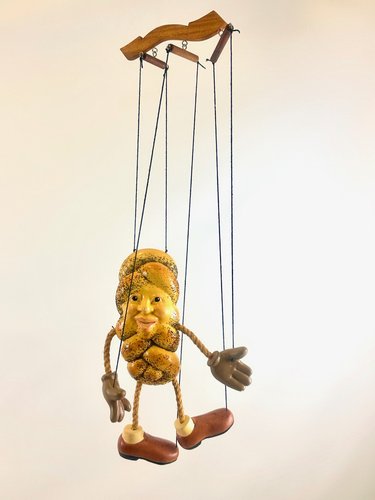 Vintage Handcrafted German Challah Bread Marionette Puppet, 1970s for ...