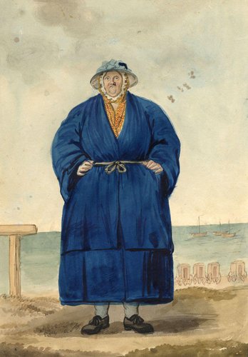 Martha Gunn die gefeierte Badende, 18. Jh., Aquarell bei Pamono kaufen