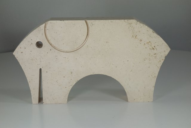 Italian Elephant Figure by Manelli Travertine, 1970s for sale at Pamono