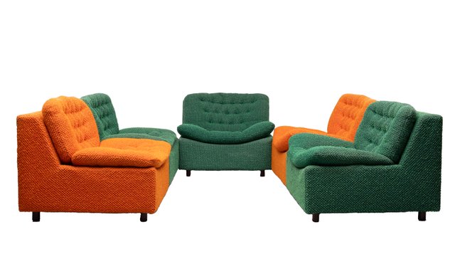 Vintage Dutch Sectional Sofa by Leolux 1960s Set of 5