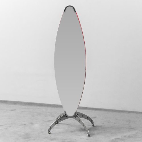 Dulton Floor Mirror by Yasuaki Sasamoto for Li Qian, 1970s for sale at Pamono