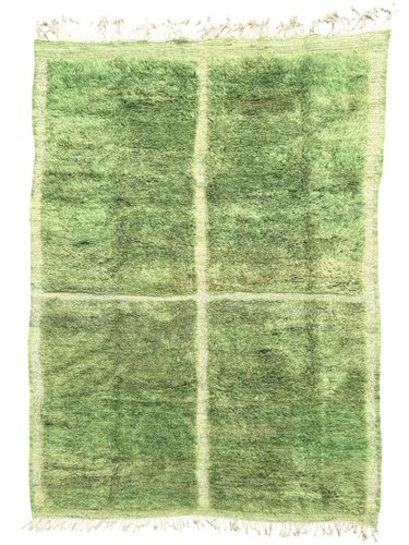 Modern Green Berber Rug, 1990s for sale at Pamono