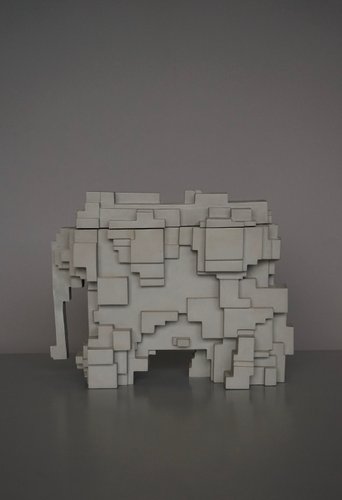 Eduardo Paolozzi, Cubist Elephant Advertising Sculpture, 1973, Resin ...