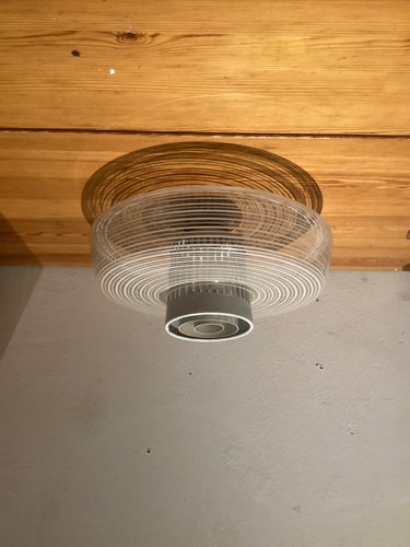 Dutch Ceiling Light in Glass for sale at Pamono