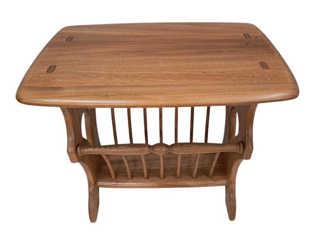 Vintage Magazine Rack Side Table in Elm from Ercol, 1990s for sale at ...