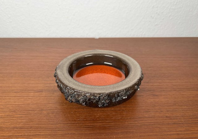 Mid-Century Modern Ceramic Fat Lava Bowl from Glit Pottery, 1960s for ...