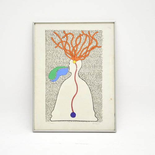 Peter Schmidt, Flowing in the Right Direction, 1971, Lithograph, Framed ...
