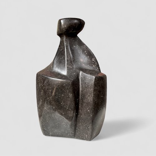 Leo De Beer, Mid-Century Modern Belgian Blue Female Figure, 1965, Stone ...
