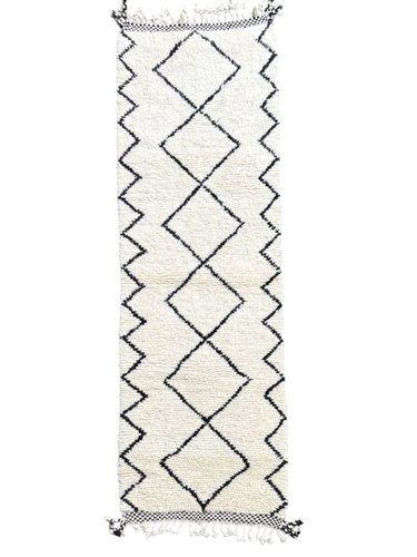 Moroccan Handwoven Berber Runner Rug, 1990s for sale at Pamono