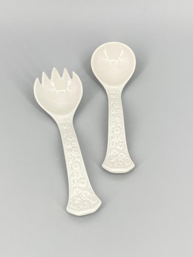Maria Weiß Salad Servers in Porcelain from Rosenthal, Germany, Set of 2 ...