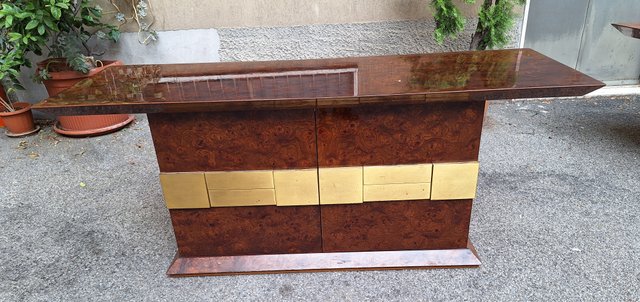 Sideboard aus Marcus Root & Messing von Luciano Frigerio für Frigerio ...