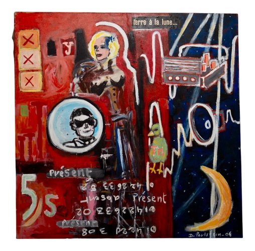 Delphine Perlstein, Earth to the Moon, 2006, Oil on Canvas for sale at ...