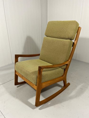 Senator High Back Rocking Chair by Ole Wanscher for Poul Jeppesens ...