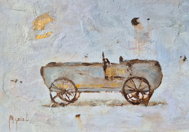 Miguel Ángel García López, Toy Car, Oil on Canvas for sale at Pamono