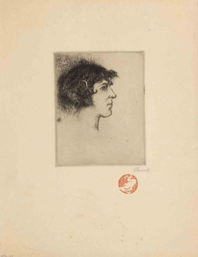 Francis Brooks Chadwick, Portrait, Etching, 1915 for sale at Pamono