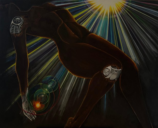 Teona Nozadze, The Rise of Genesis, 2024, Acryl auf Leinwand bei Pamono kaufen