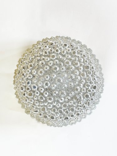 Glass Bubble White & Amber Hue Ceiling or Wall Lamp by Helena Tynell ...