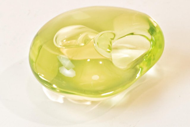 Amorphous Object in Uranium Glass by Antonio da Ros for Cenedese, Italy ...